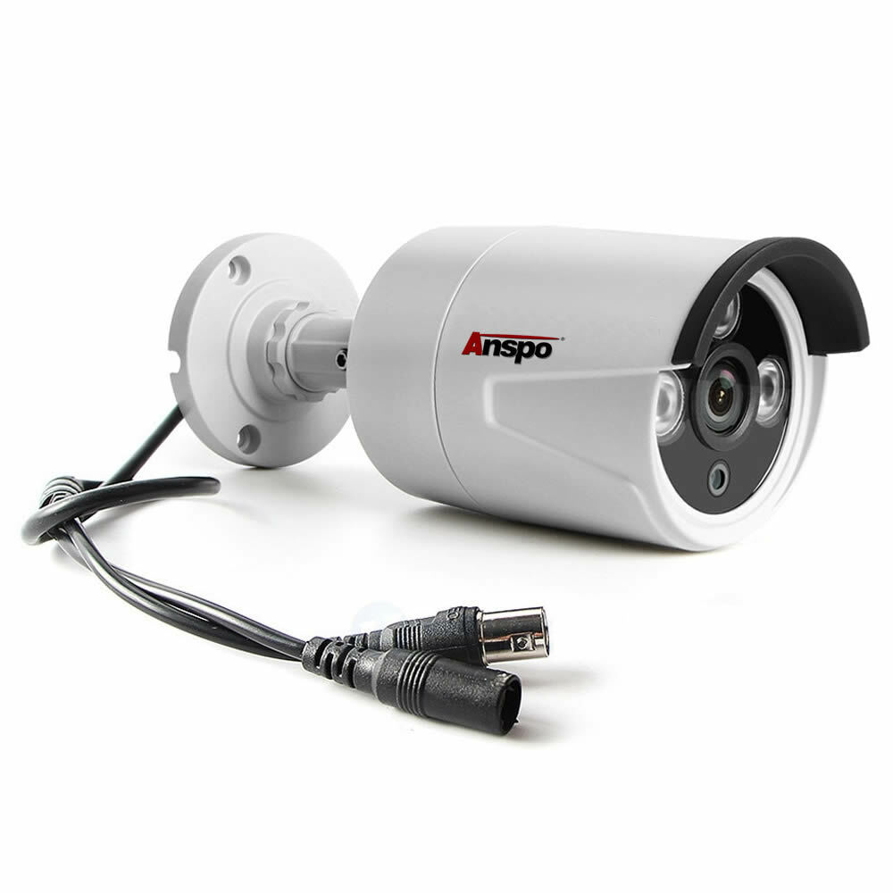 Anspo CCTV Camera 5MP UHD Bullet Waterproof Indoor/Outdoor 20M IR Night ...